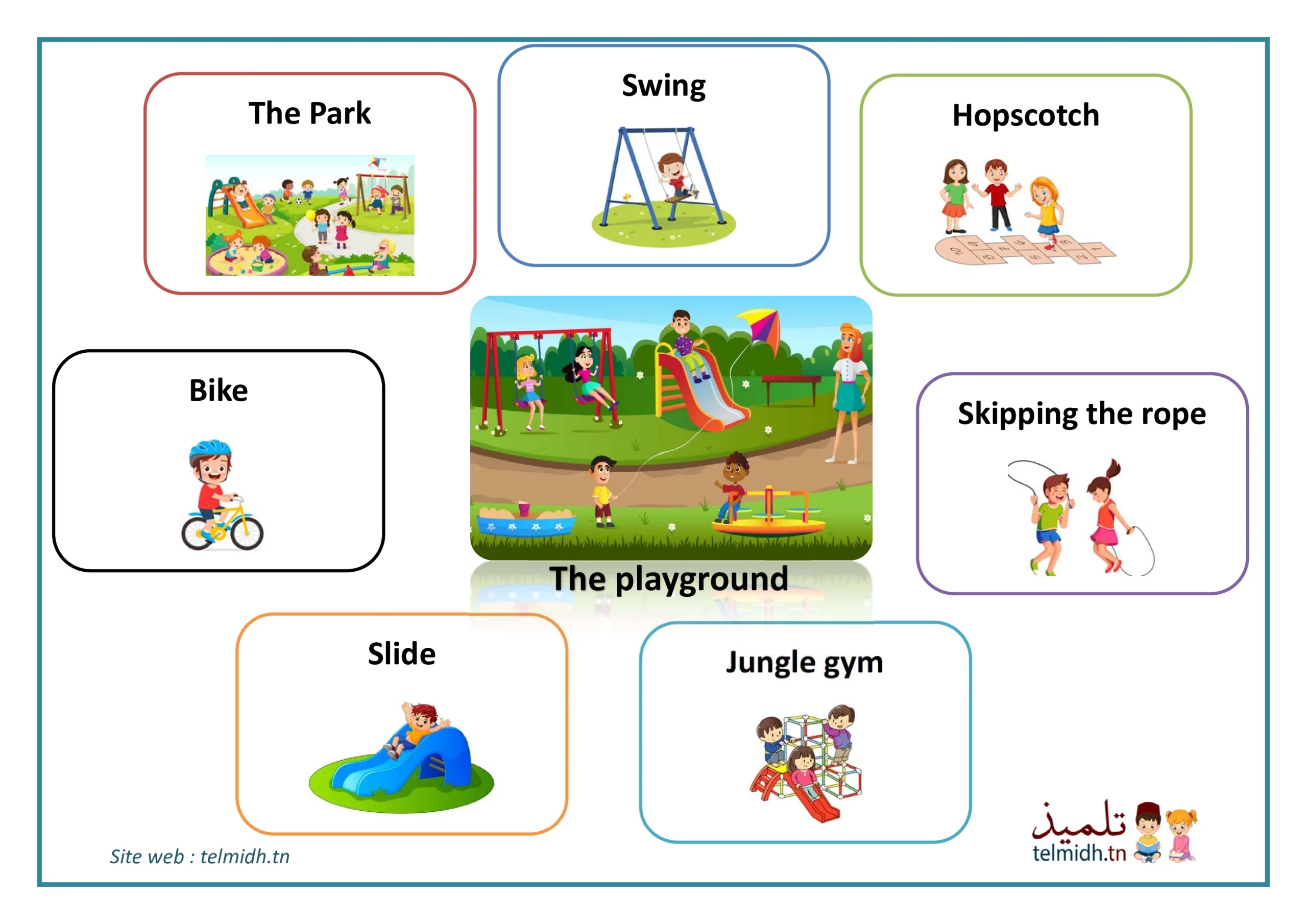 In the playground - تلميذ