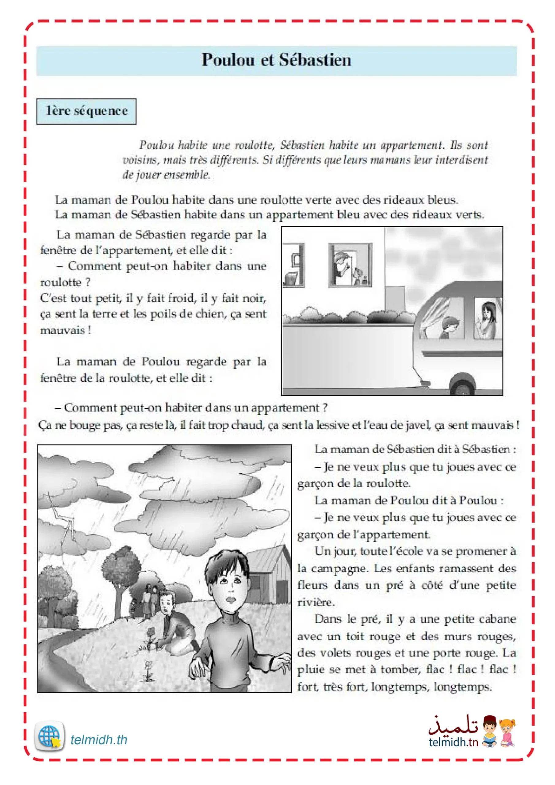 Poulou et Sébastien - Conte 5ème année - Telmidh